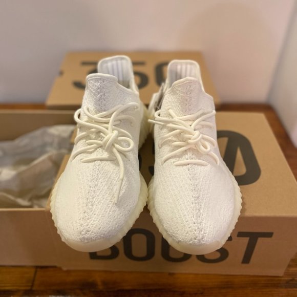 Yeezy | Shoes | Adidas Yeezy Boost 35 V2 All Whites 95 | Poshmark
